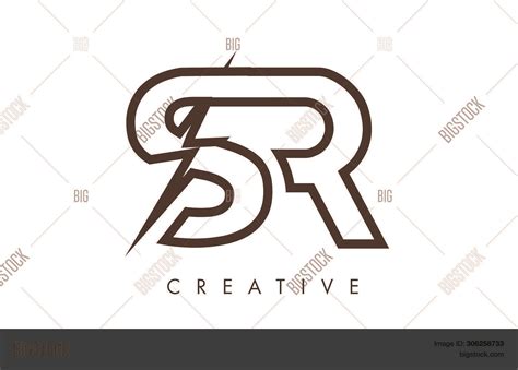 Sr Letter Logo Design Vector And Photo Free Trial Bigstock