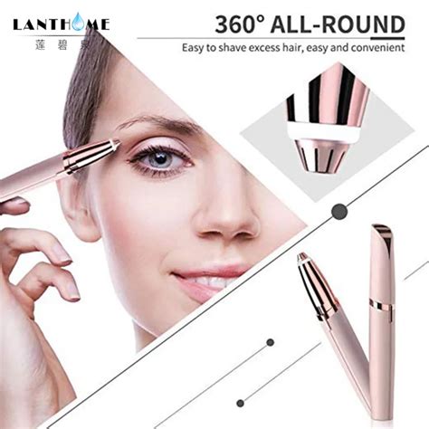 Lipstick Eyebrow Trimmer Brows Shaver For Women Mini Electric Eyebrow