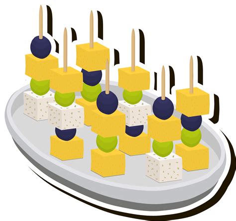 Big Set Various Types Beautiful Tasty Canape 36281228 Png