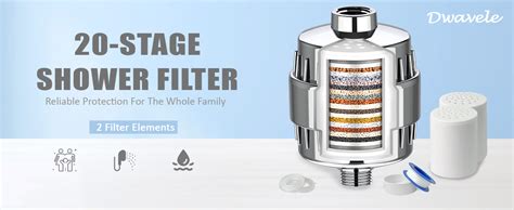 Shower Head Filter 20 Stage Shower Filter For Hard Water With 2