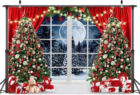 Amazon AIIKES 7X5FT Christmas Backdrop Winter Christmas Backdrop