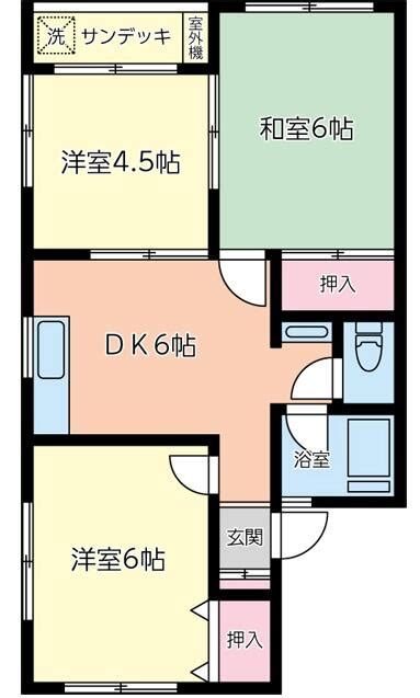 【ハトマークサイト】東京都大田区鵜の木2丁目の サンハイムⅠ 201 3dk アパート