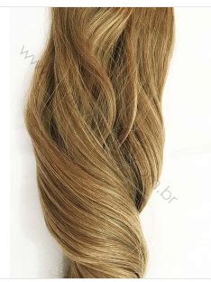 Aplique de Cabelo Sintético Tic Tac 50 cm Loiro Acobreado Ondulado 8 12 30 RCM COMERCIOS