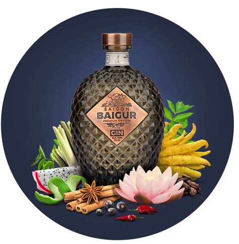 Saigon Baigur Gin 700ml Thế Giới Vang Nhập Khẩu
