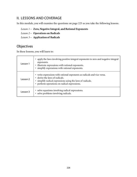 Grade 9 Math Module 4 Zero Exponents Negative Integral Exponents