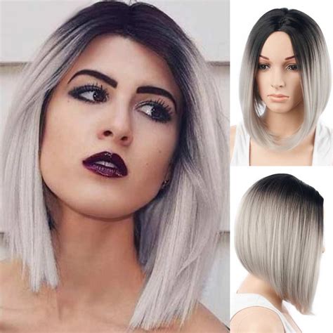 Белые волосы черные корни на коротких волосах 66 фото