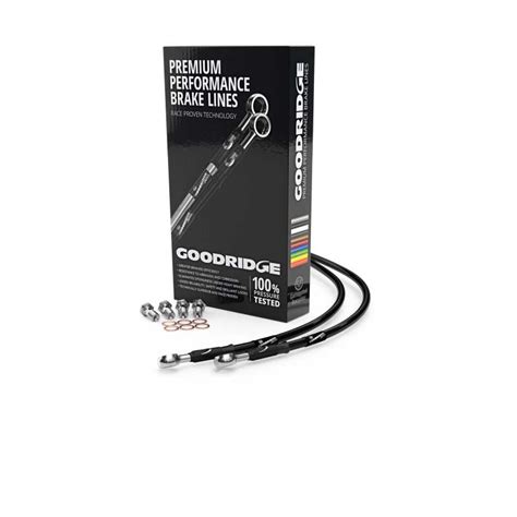 Goodridge 91 93 Triumph Daytona 7501000 Black Brake Lines