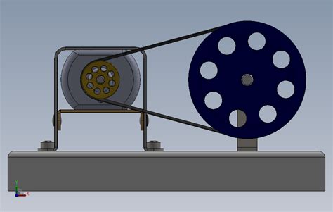 带轮机构 SOLIDWORKS 2018 模型图纸下载 懒石网