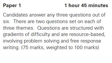 IGCSE Geography Examination Advice THE GEOGRAPHER ONLINE