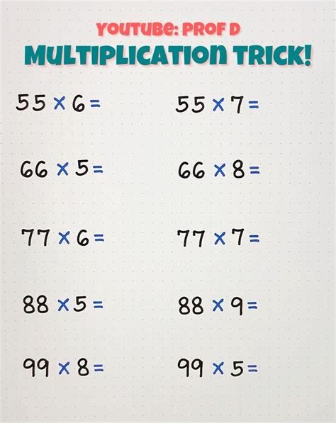 Multiplication Trick For Faster Calculations
