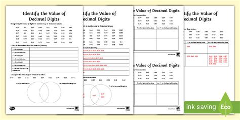 Ks2 Place Value Decimals Worksheets Teacher Made Twinkl