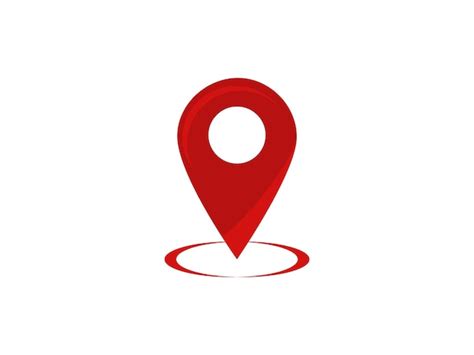 Premium Vector Red Pointer With Map Vector