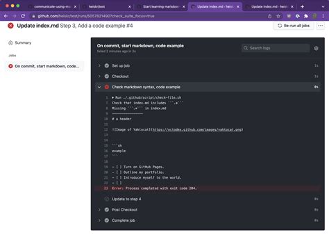 fix steps 3 and 4 · issue 4 · skills communicate using markdown · github