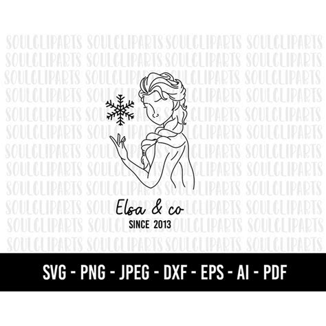 Cod1113 Frozen Svg Bundle Elsa Svg Anna Svg Winter Elsa Inspire
