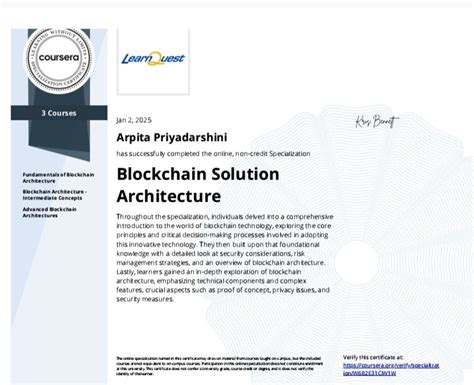 Arpita Priyadarshini On Linkedin Blockchain Coursera Technology