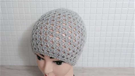 Шапка женская спицами на осень и весну Мастер класс Youtube