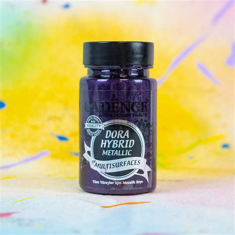 Cadence Dora Hybrid Metallic Paint Dark Orchid 90ml Highlight Crafts