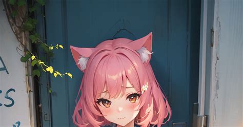 Summer Cute Pink Cat Girl Sefinekのイラスト Pixiv