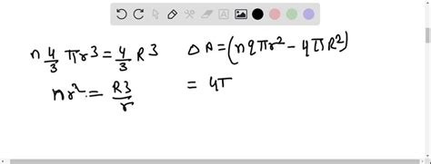 Solved A Drop Of Liquid Of Radius R 10 2 M Having Surface Tension S 0