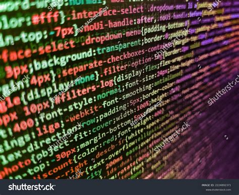 Python Programming Developer Code Html Css Stock Photo Shutterstock