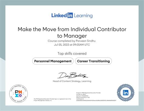 Parveen Sindhu On Linkedin Certificate Of Completion