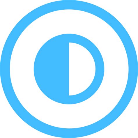 Half Circle Generic Color Fill Icon