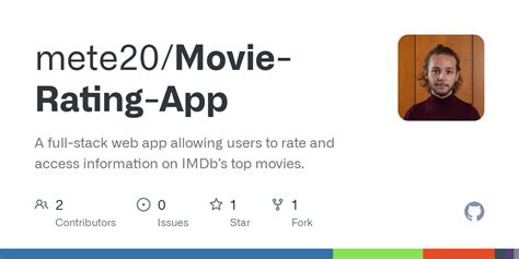 github mete20 movie rating app a full stack web app allowing users