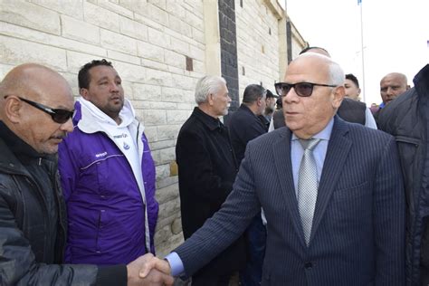 محافظ بورسعيد يشارك في تشييع جنازة محمد غندر مراسل أون تايم سبورتس صور