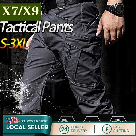 Ix7 Ix9 Mens Tactical Pants Waterproof Ripstop Fabric Multi Pocket