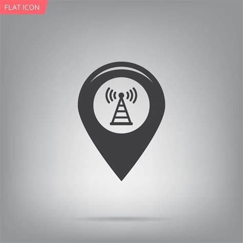 Étiquette Pour Illustration Vectorielle Du Symbole Du Navigateur De Carte Sur Fond Gris Eps 10