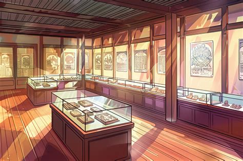 【フリー素材】博物館・美術館の背景イラスト