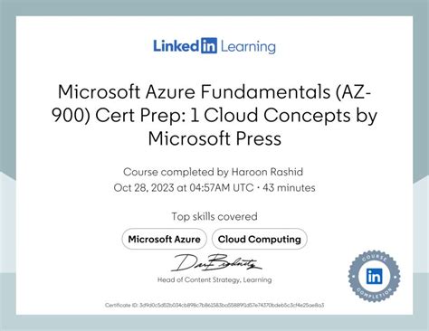 Haroon Rashid On Linkedin Certificate Of Completion