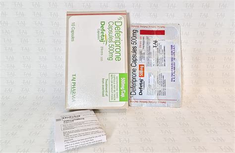 Deferiprone Capsules 500mg Treatment And Facts Taj Generics