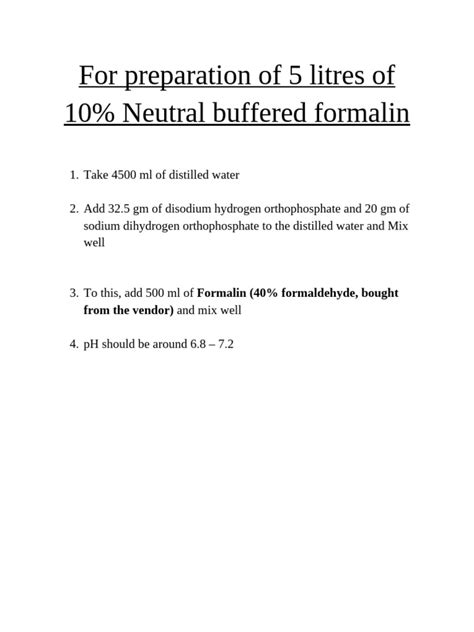 Neutral Buffered Formalin Pdf