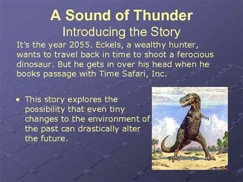 By Ray Bradbury A Sound Of Thunder