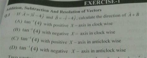 if vec a 3vec i 4vec j and vec b vec i 4vec j calculate the