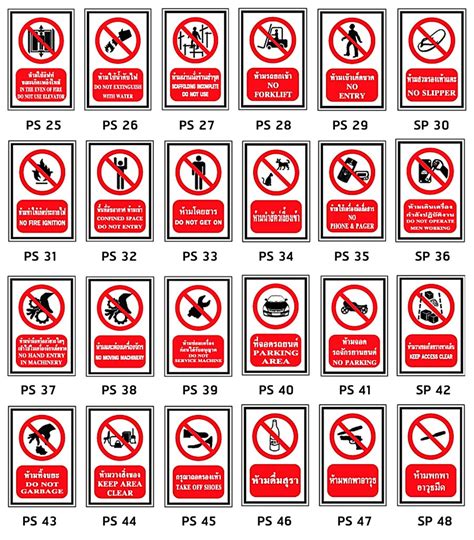 จำหน่าย รับทำป้ายสัญลักษณ์ Safety ป้ายเตือนความปลอดภัย ป้ายจราจร ถัง