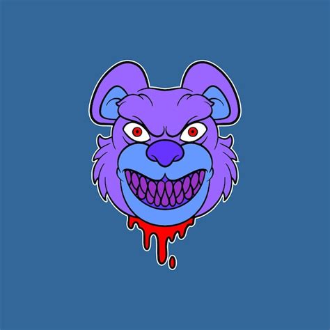 Scary Cartoon Teddy Bear