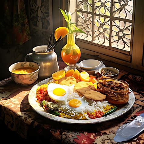 Premium Ai Image Morning Breakfast Ai Generated