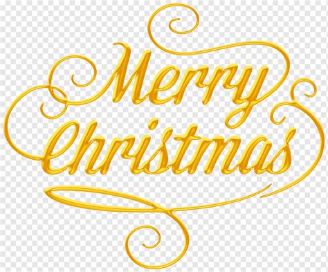 Merry Christmas Gold Png