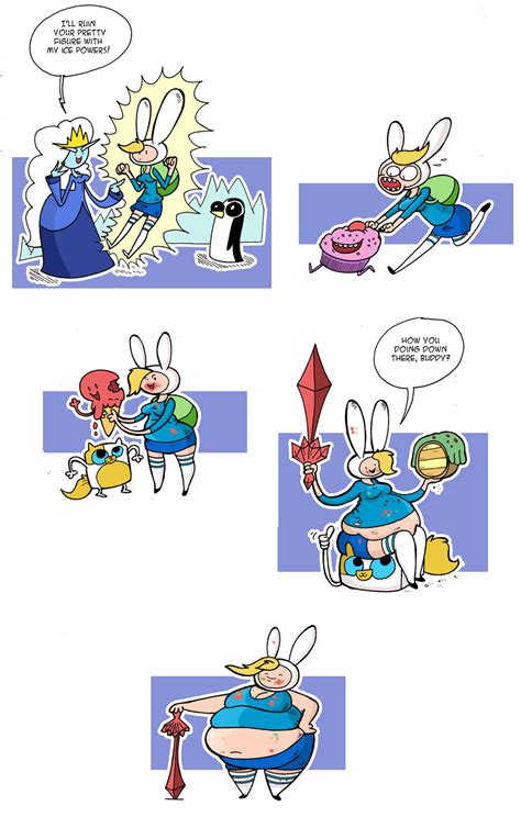 Adventure Time Fiona Eats Candy Gets Fat By Galago On Deviantart
