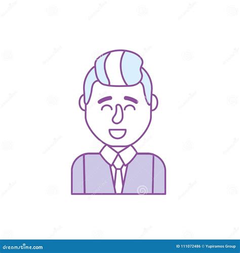 Cute Man With Hairstyle Design And Shirt Stock Vector Illustration Of