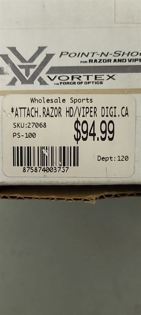 Vortex Attachement Razor Hd Viper Digital Camera Adapter 95