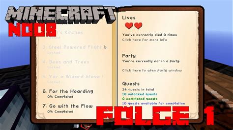 Noob Minecraft Hardcore Skyblock Folge 1 Youtube