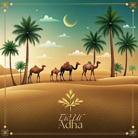 Premium Photo Eid Al Adha Islamic Festival Social Media Template
