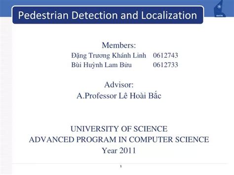 Ppt Pedestrian Detection And Localization Powerpoint Presentation