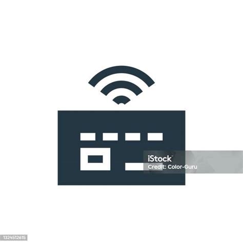 카드 아이콘입니다 웹 사이트 디자인 및 모바일 앱 개발 인쇄용 글리프 카드 아이콘 흰색 배경에 격리 된 채워진 무선 기술 컬렉션의 카드 아이콘 0명에 대한 스톡 벡터 아트