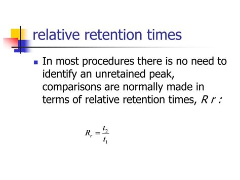 Retention Time Formula In Chromatography At Edwin Dryer Blog