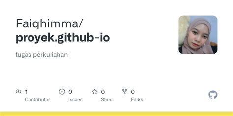 GitHub Faiqhimma Proyek Github Io Tugas Perkuliahan