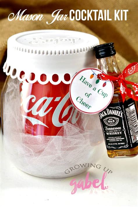 Diy Mason Jar Cocktail Kit T Idea Growing Up Gabel